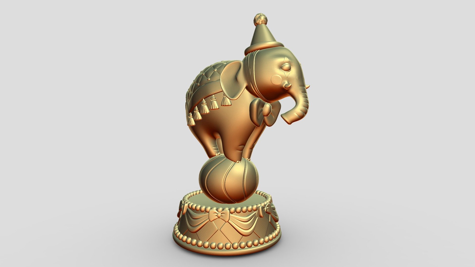 Circus-elephant - Download Free 3D model by Diana Liu (@Diana123456 ...