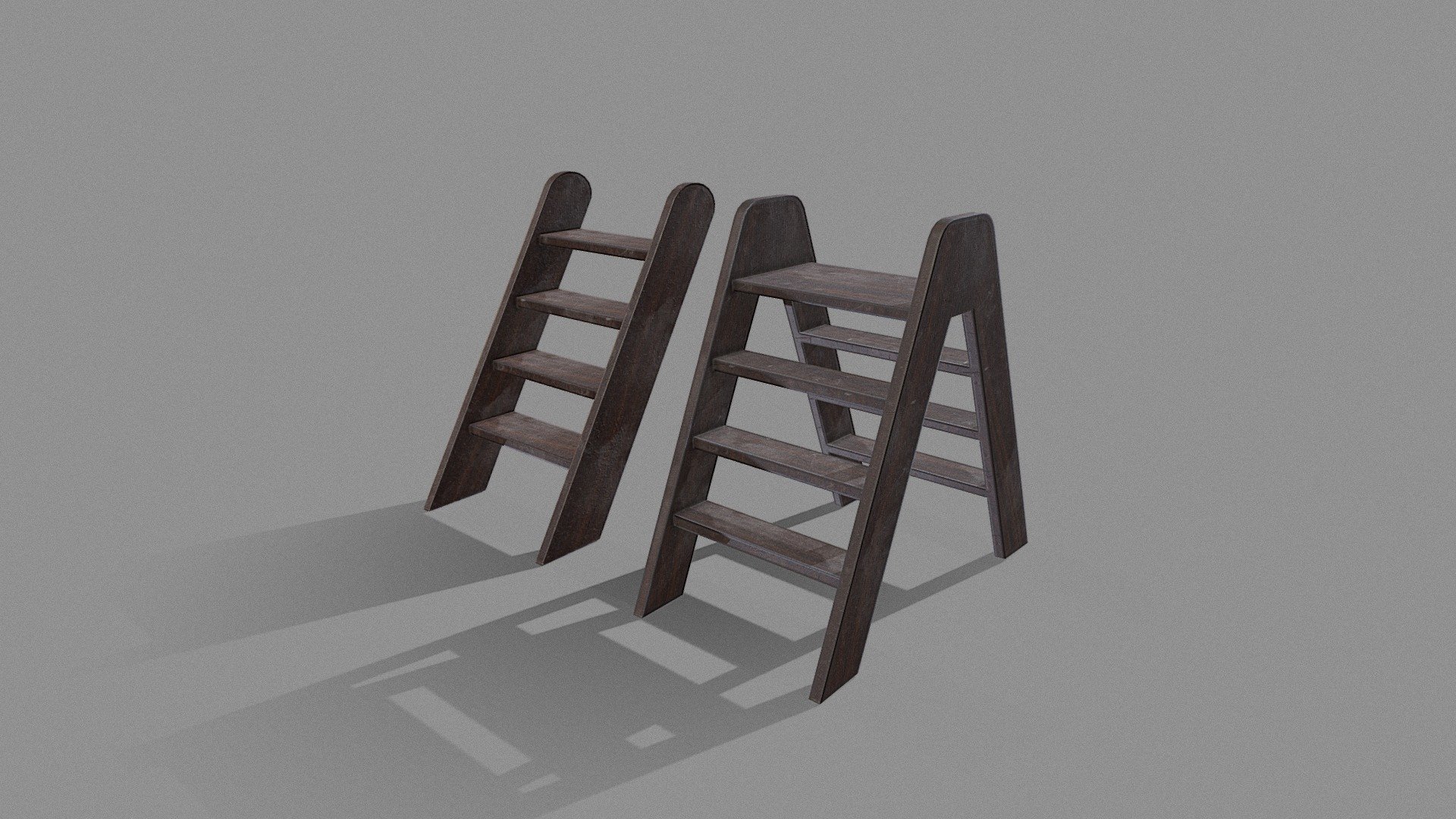 Pair of step ladders - Buy Royalty Free 3D model by Sousinho [943c648 ...