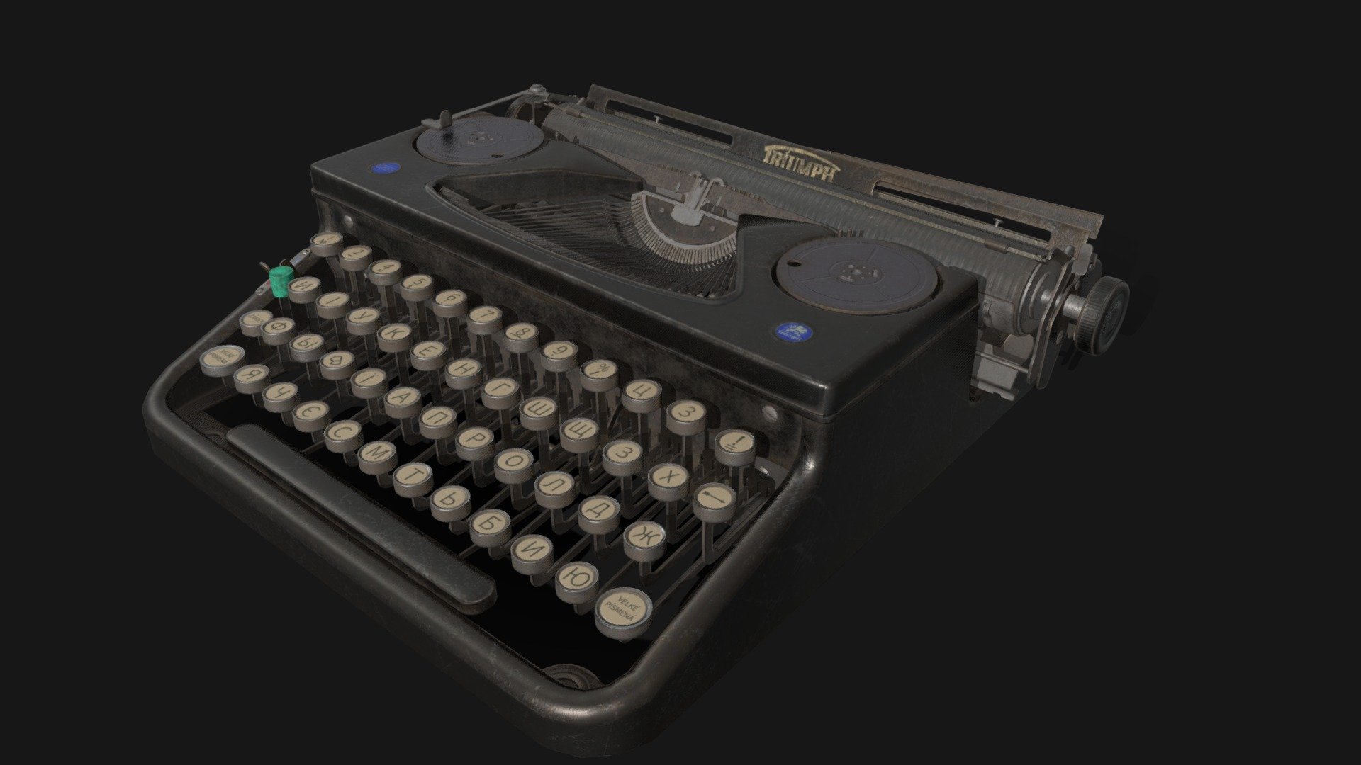 Triumph Vintage Typewriter - 3D model by sanchello [943c77e] - Sketchfab