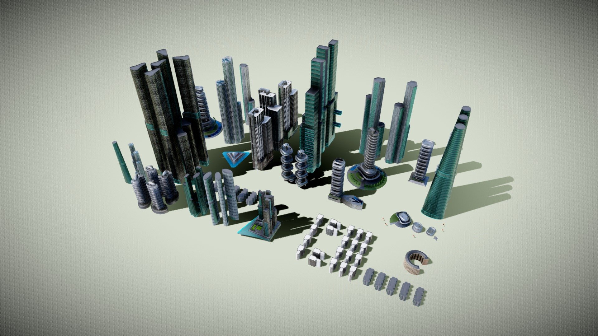 Conceptual building masses - Download Free 3D model by VertaScan ...