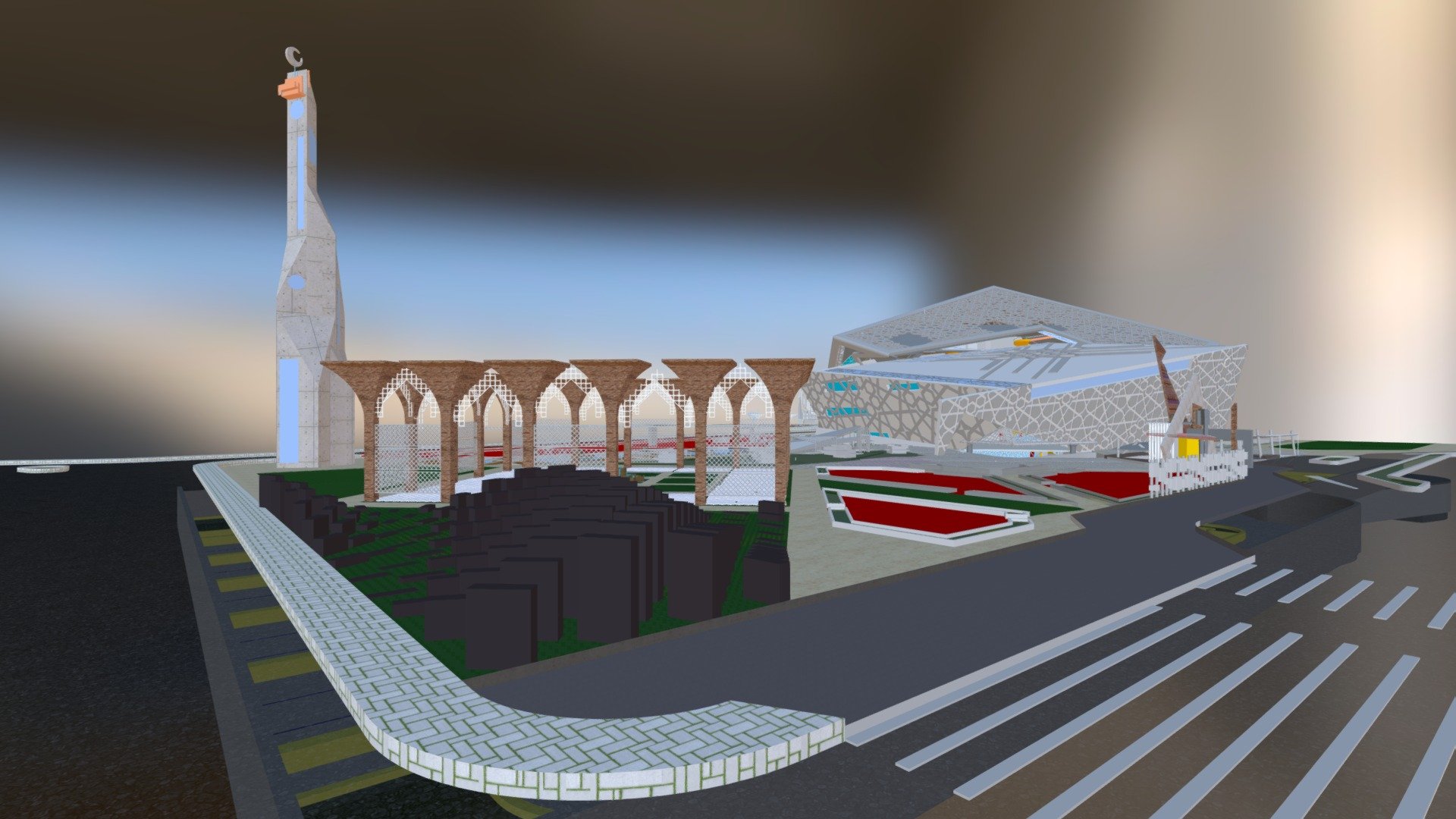Glimpses Complex Multan - 3D model by Muhammad ghulam mustafa joyia ...