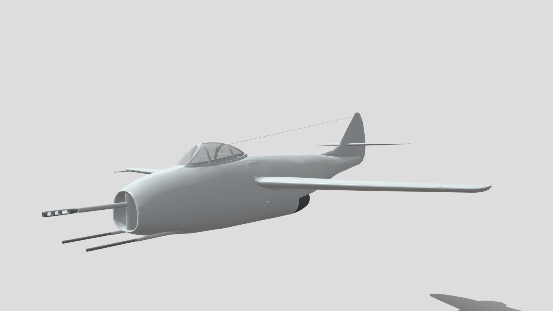 Mikoyan Gurevich MiG-9 Early (edited) - Download Free 3D model by Ammar ...