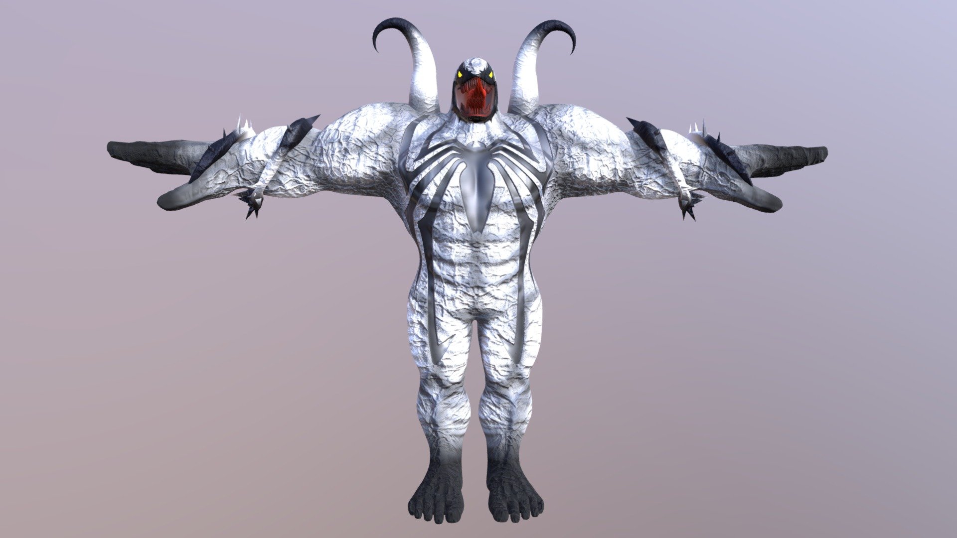 Venom Variantion White - Buy Royalty Free 3D model by Pixelbox Studio ...