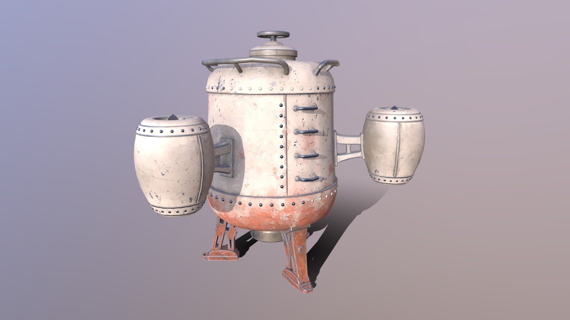 Stylized Rusty Flying Machine - 3D model by Art-Teeves [9440676 ...