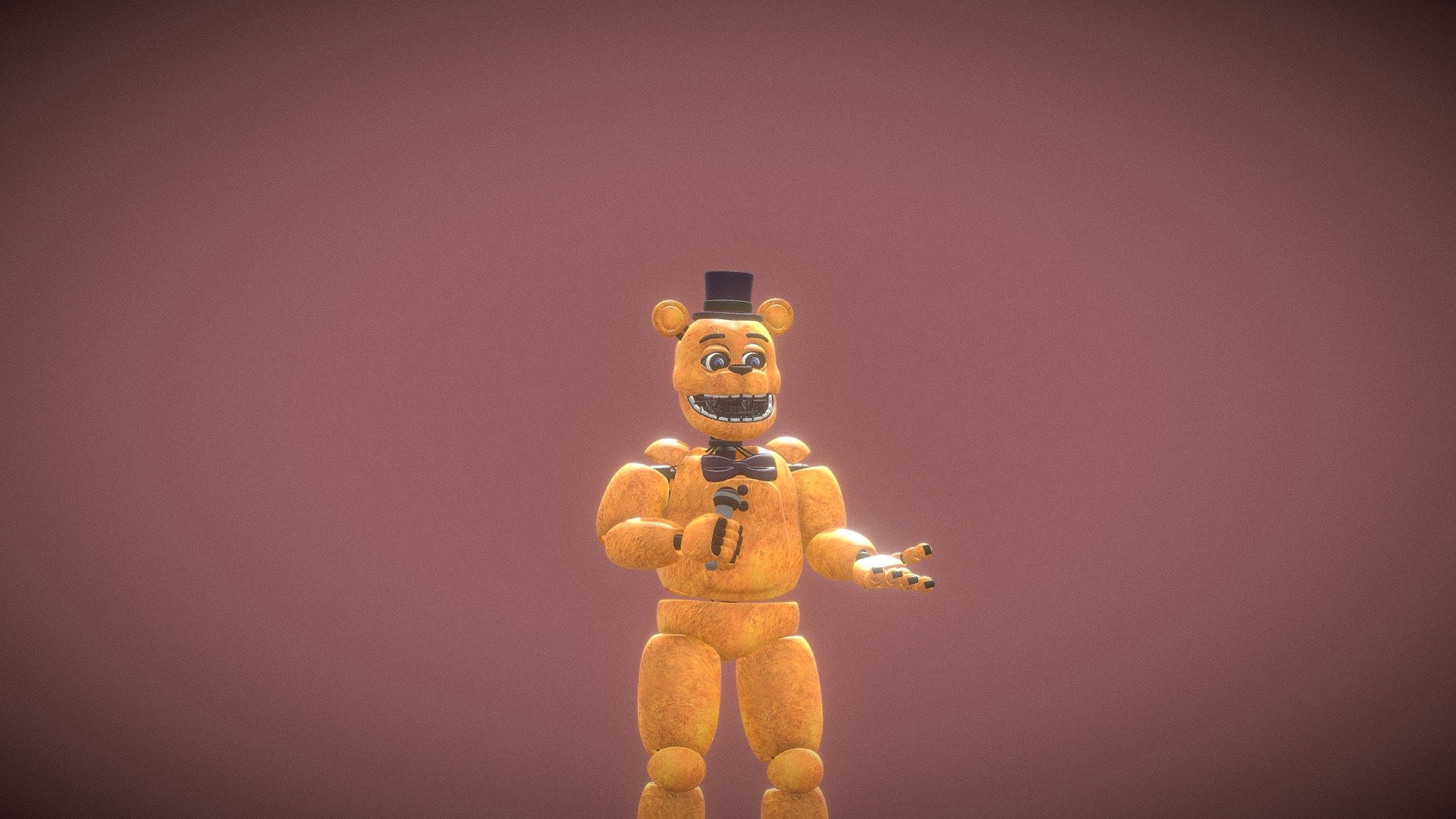 fnaf_remake_fredbear - 3D model by _catread_ [9442b33] - Sketchfab