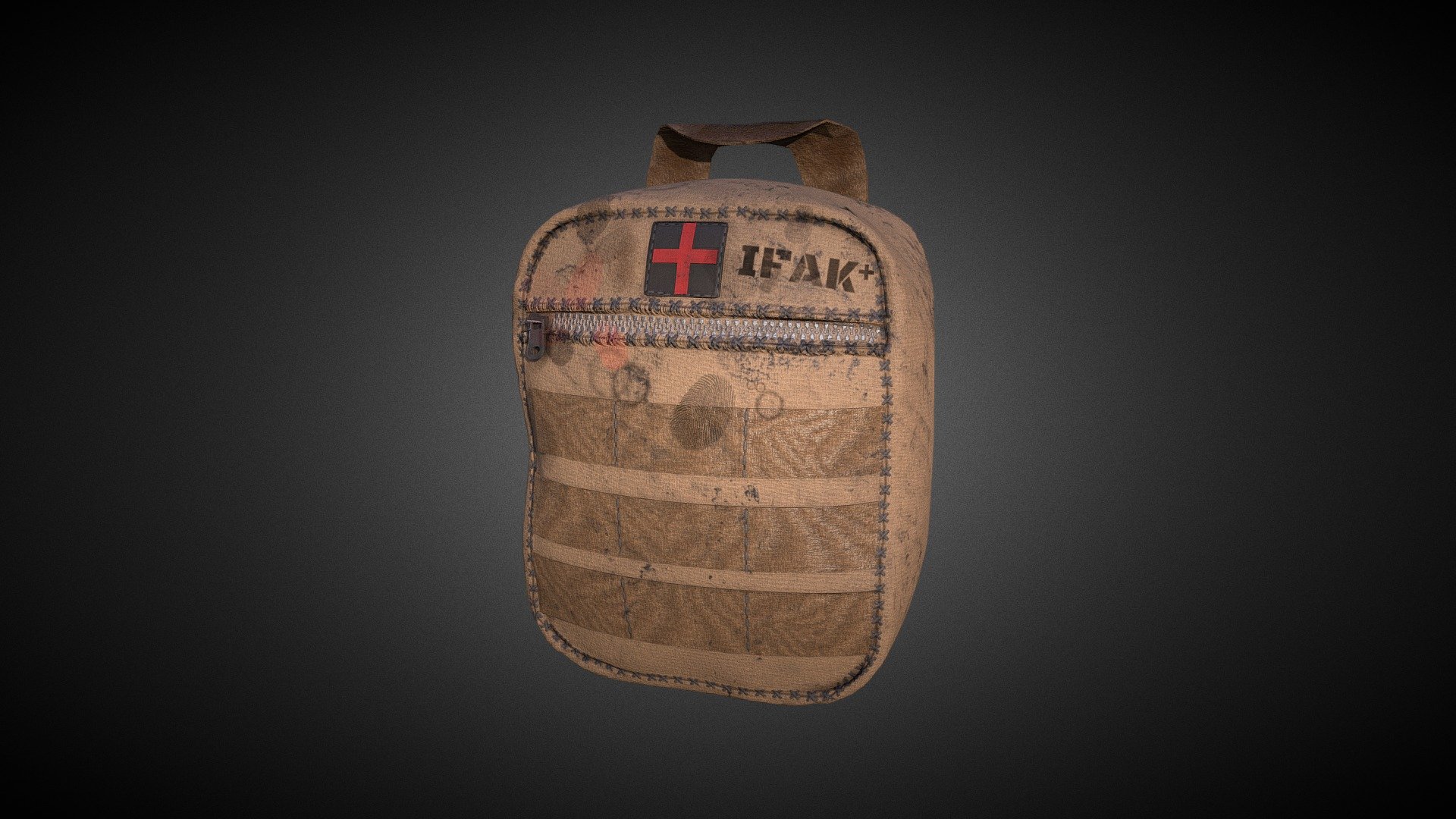 Individual First Aid Kit (IFAK,Desert color) - Download Free 3D model ...