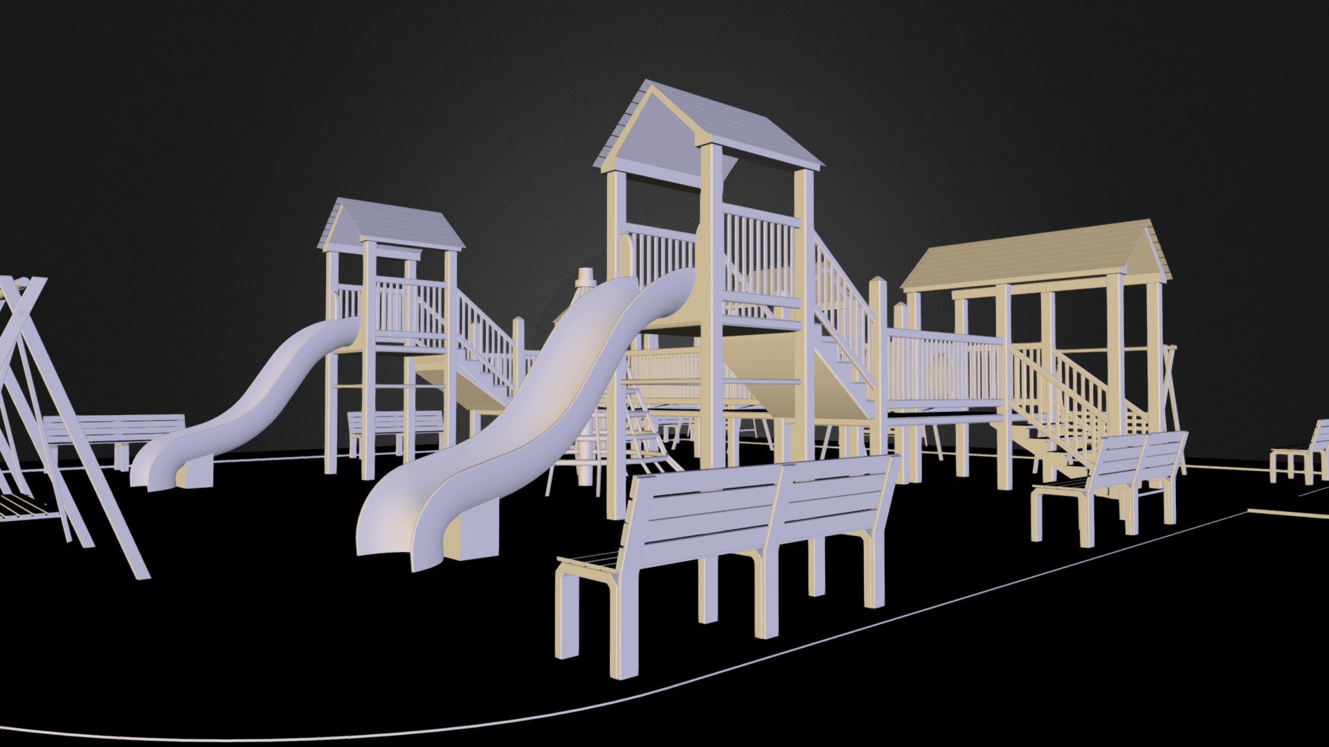 Playground D - 3D model by cornea [944304b] - Sketchfab