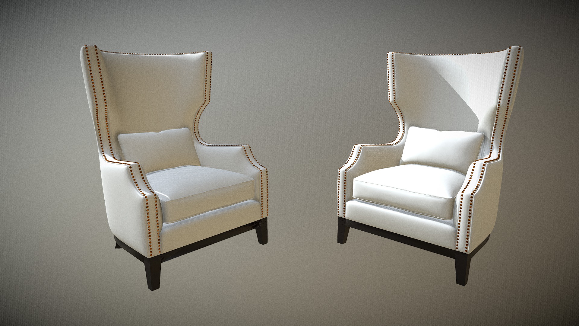 Designer model of a leather chair - Download Free 3D model by Sergo ...