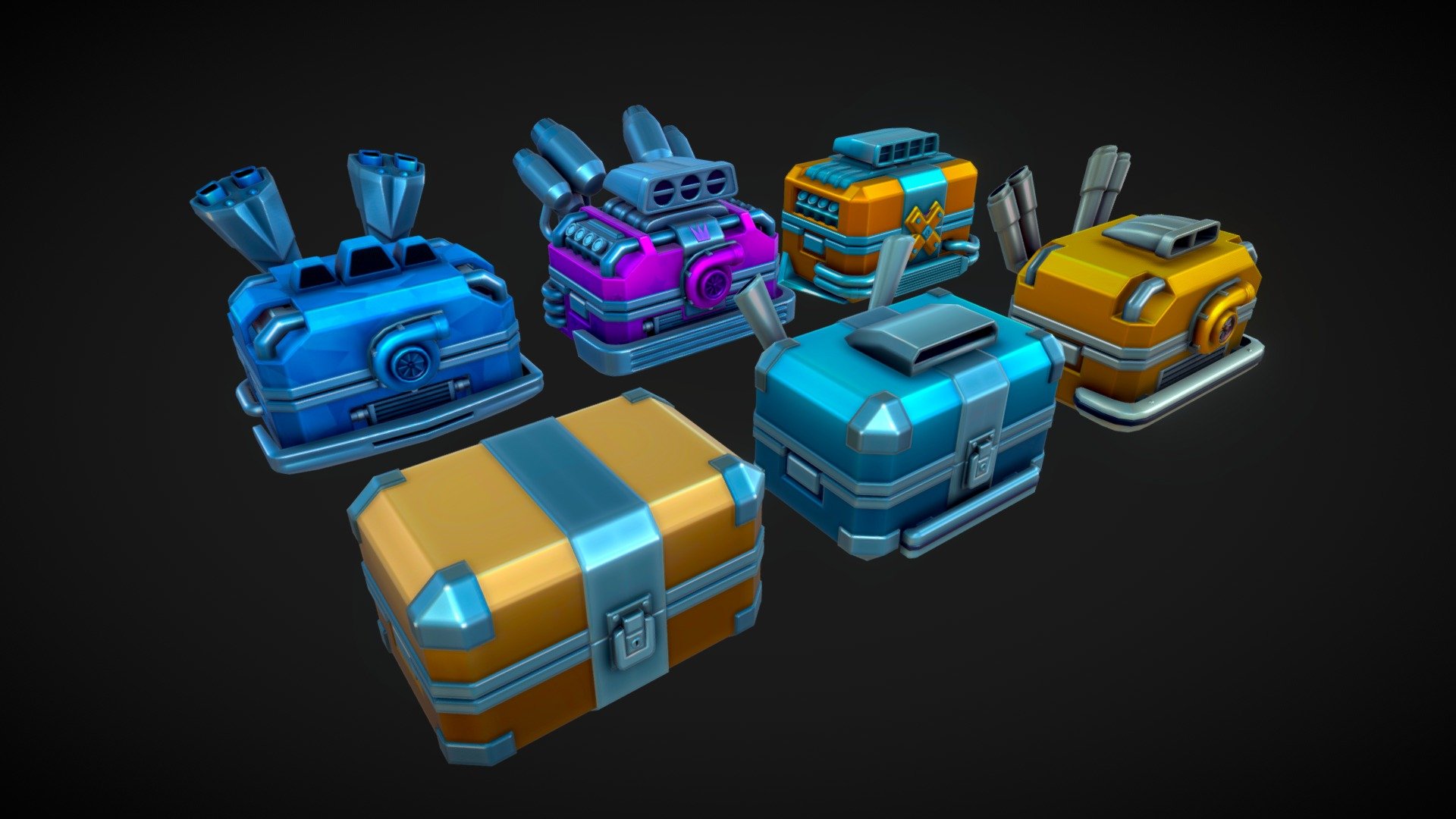 Chests - 3D model by Devsanterr [9444bce] - Sketchfab