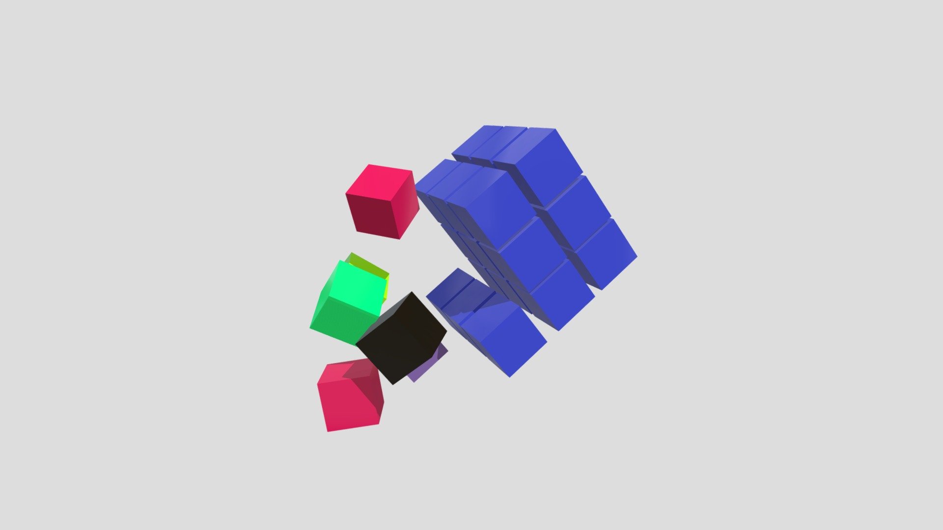 3d Model Cube - Download Free 3D model by r.jatmika [944643a] - Sketchfab