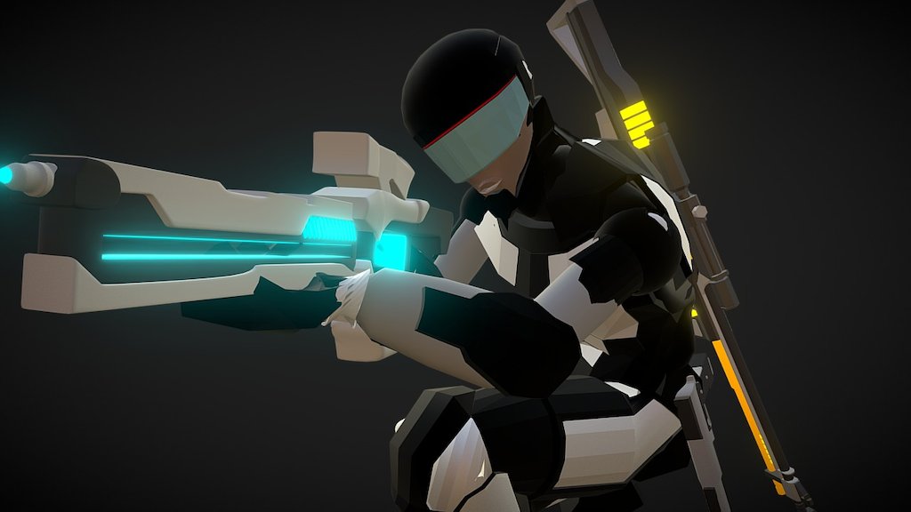 Robotcop pose n weapon - 3D model by faizn0rdin [9448d37] - Sketchfab
