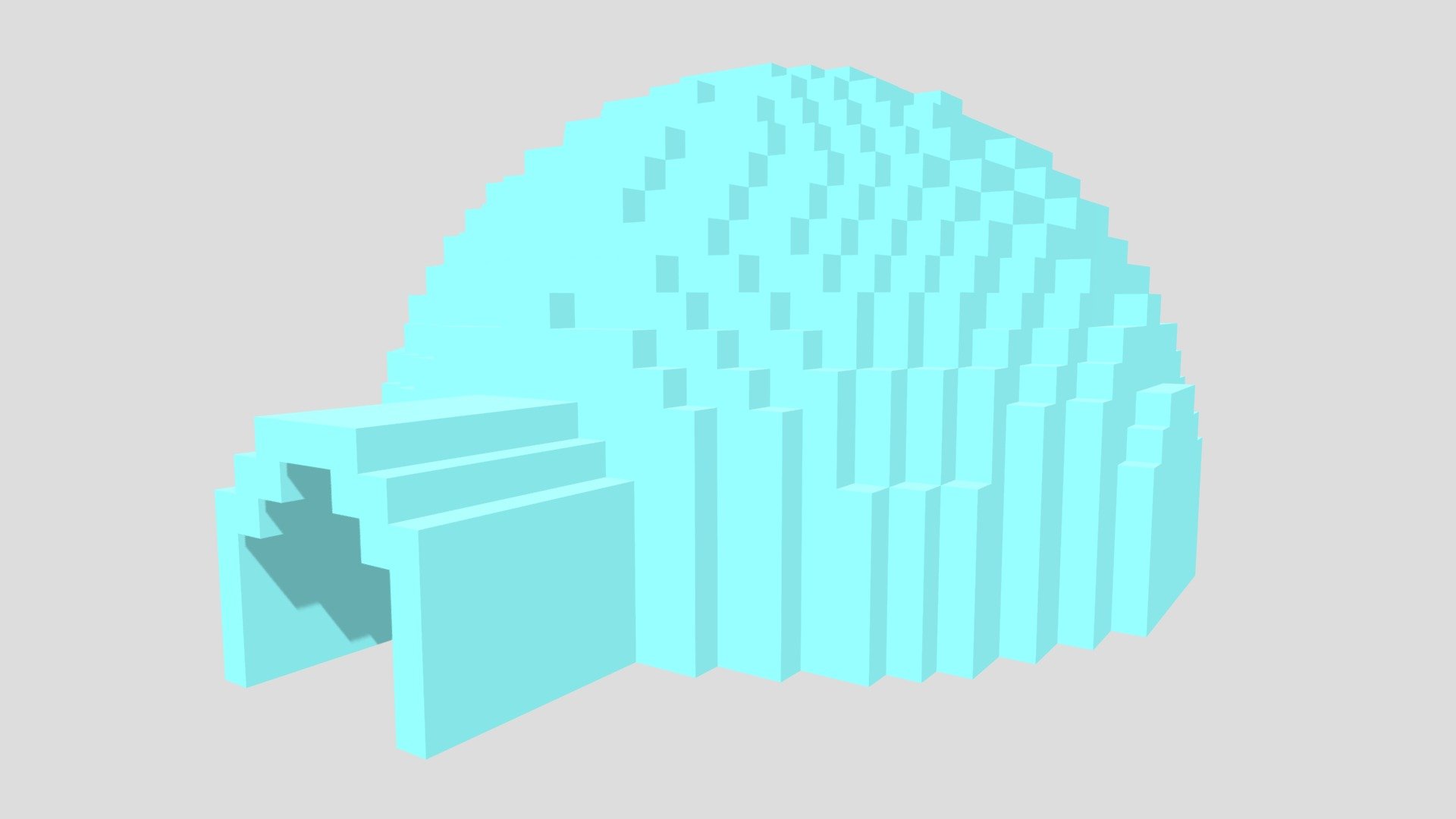 Voxel Igloo with Mailbox - Download Free 3D model by BIBON (@bibonka ...