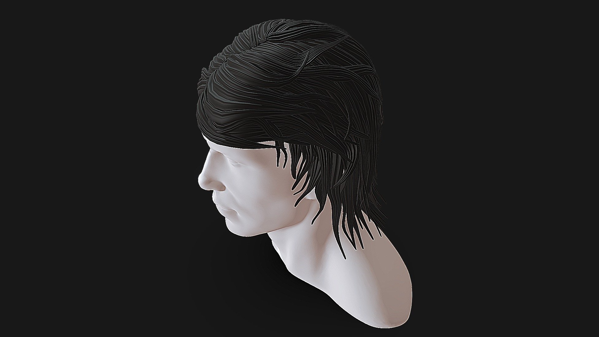 Male Hair - Midpoly - Buy Royalty Free 3D model by Viky_3D ...