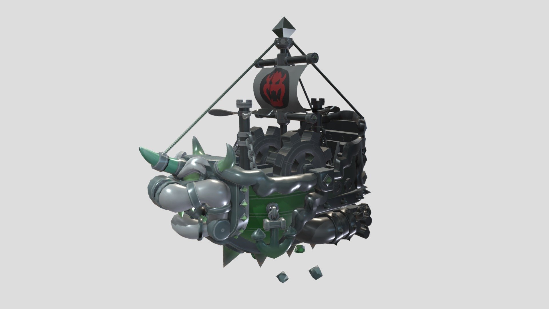 Bowser Battleship - Super Mario Bros Wonder - Download Free 3D model by ...