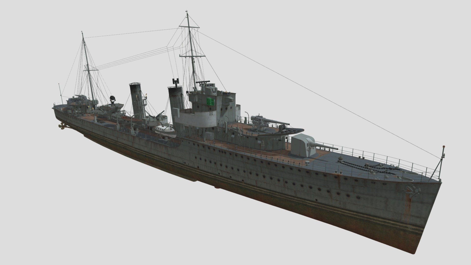 Dutch Navy Destroyer Van Ghent - Download Free 3D model by 全斗焕 (@lxyun ...