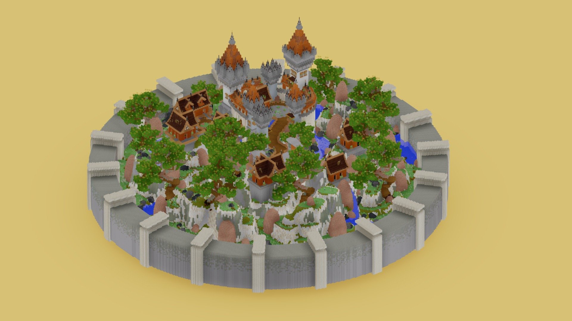 Lobby Minecraft - 3D model by finearts [944d844] - Sketchfab