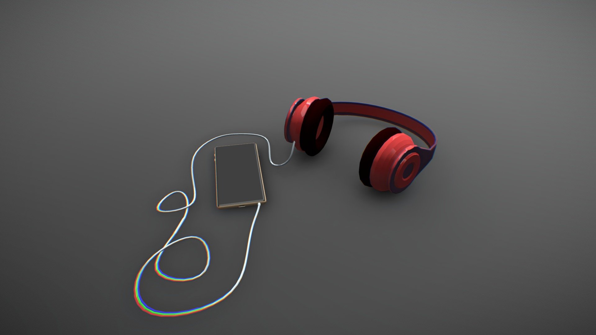 Smartphone and Headphones - 3D model by Maxwell Walton (@MaxwellWalton ...