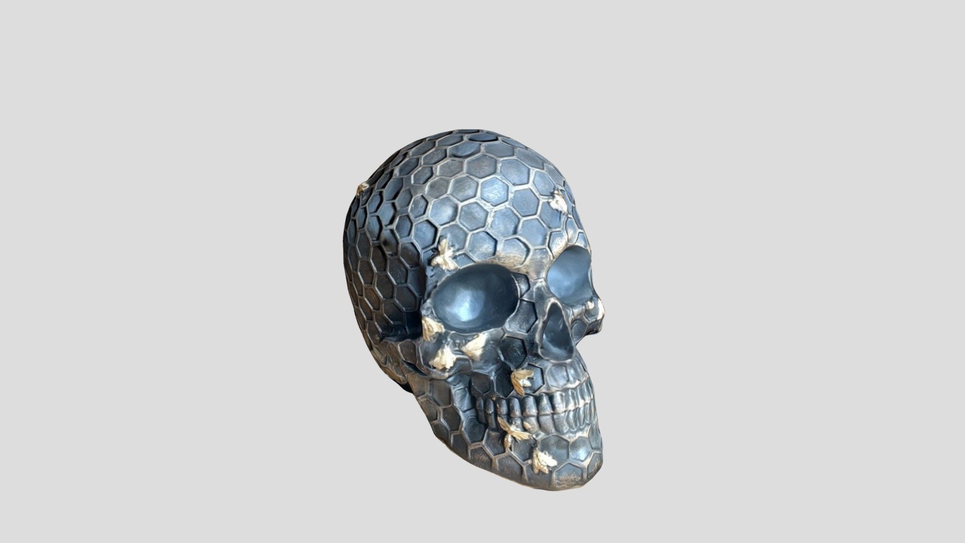 Honeycomb Bee Skull - Buy Royalty Free 3D model by elliotf1 [944f6c4 ...