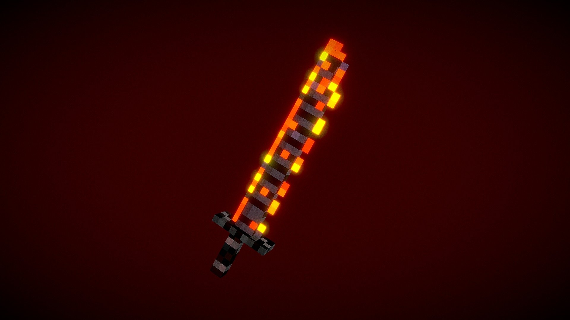 Nether Fortress sword - Download Free 3D model by Golden Forger ...