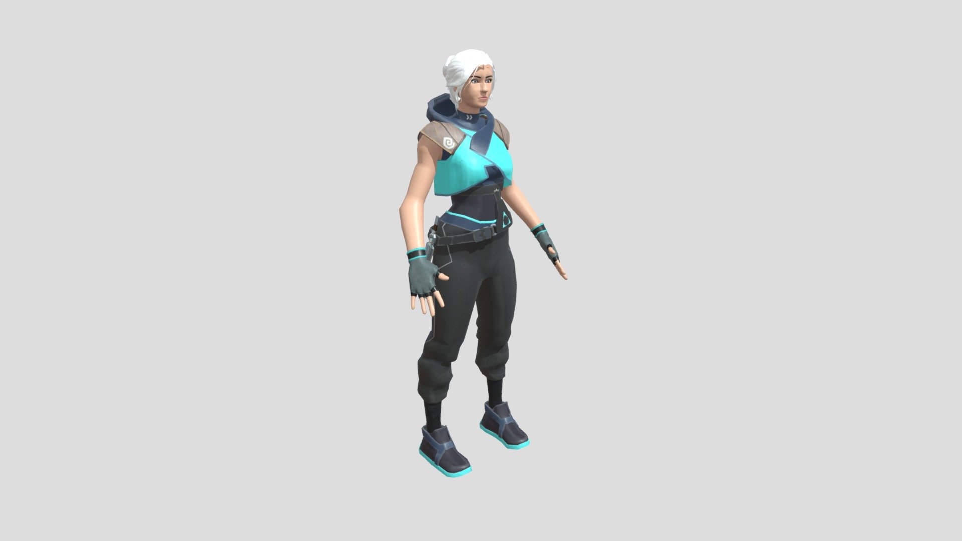 Character Modelling + Texture - Jett - 3D model by -captoon- [94585ab ...