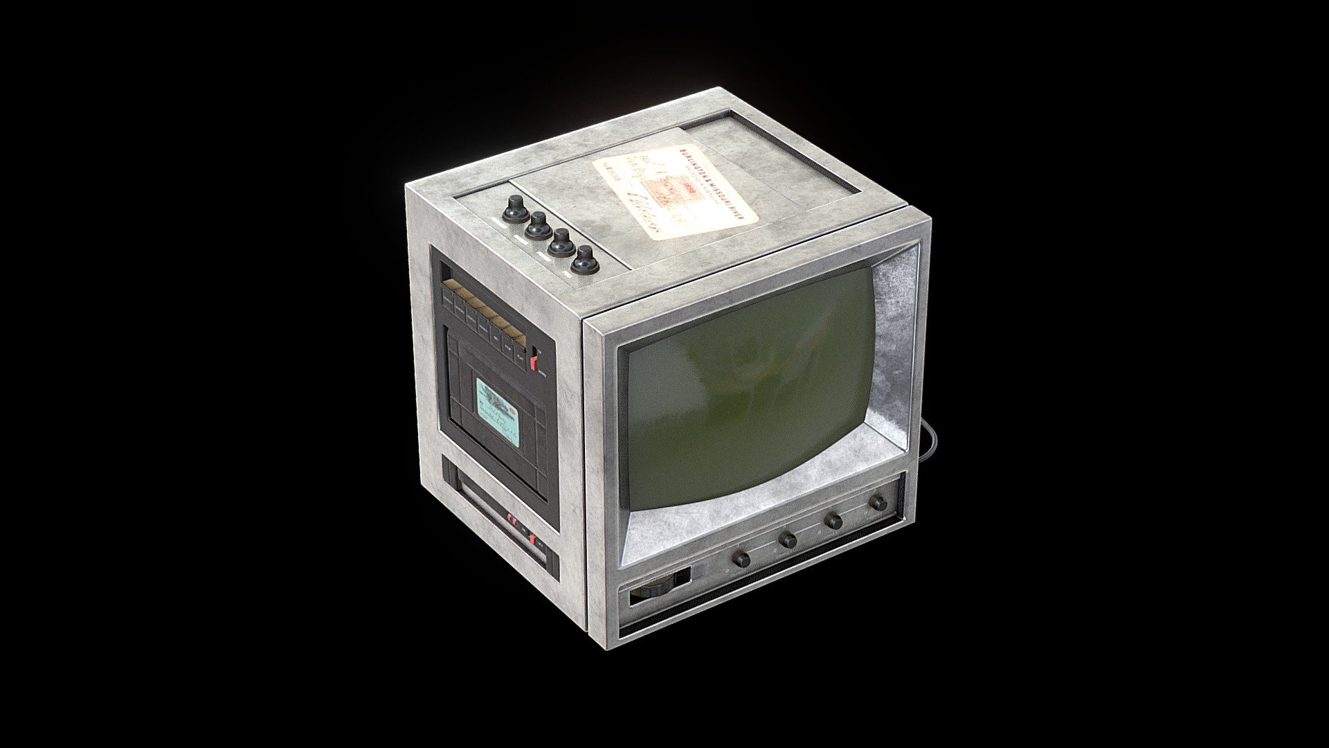 Crt tv 02 - Buy Royalty Free 3D model by Freepoly.org (@blackrray ...
