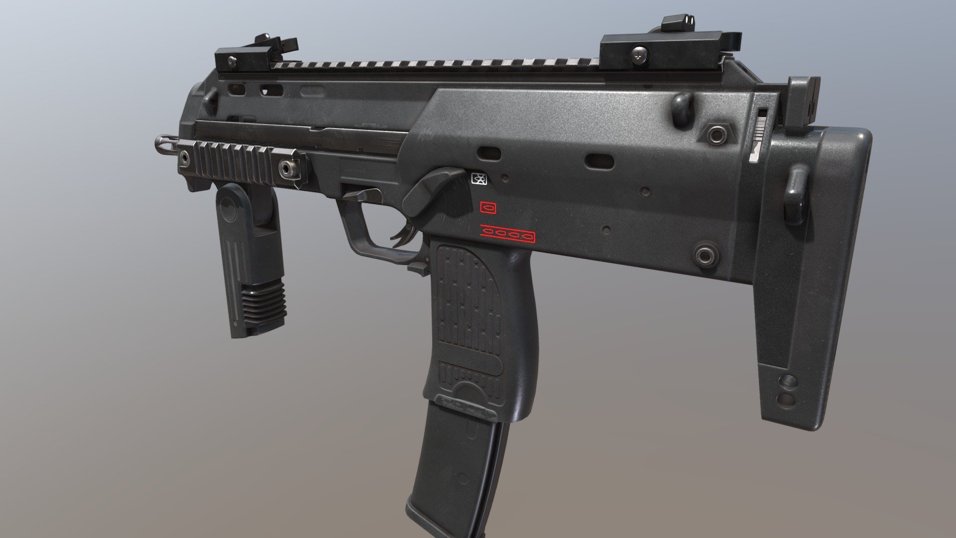 MP7A1 - 3D model by LOLDO [945be1a] - Sketchfab