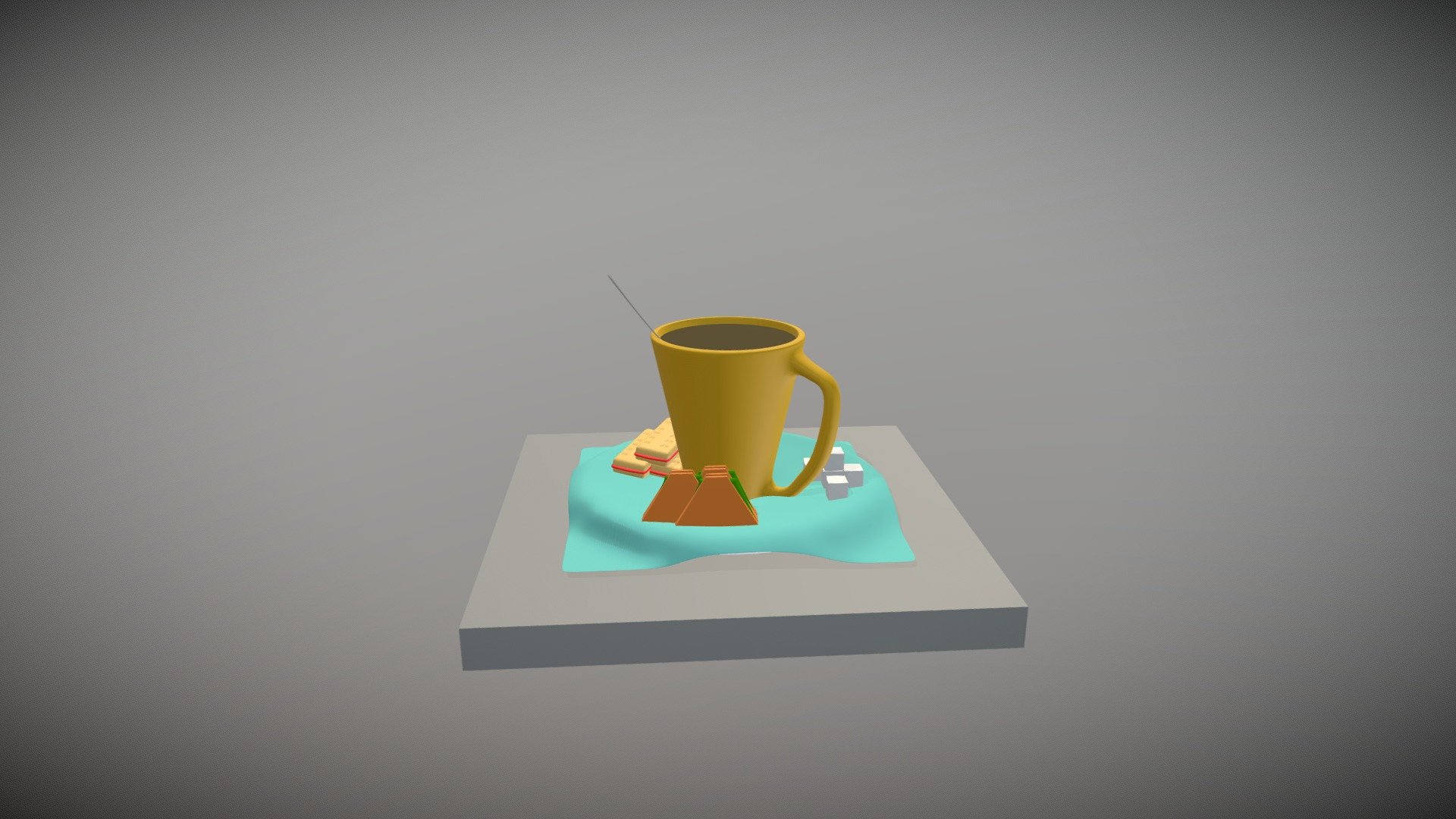 Mini Tea party model - Download Free 3D model by 4Ratzinacoat [945c961 ...