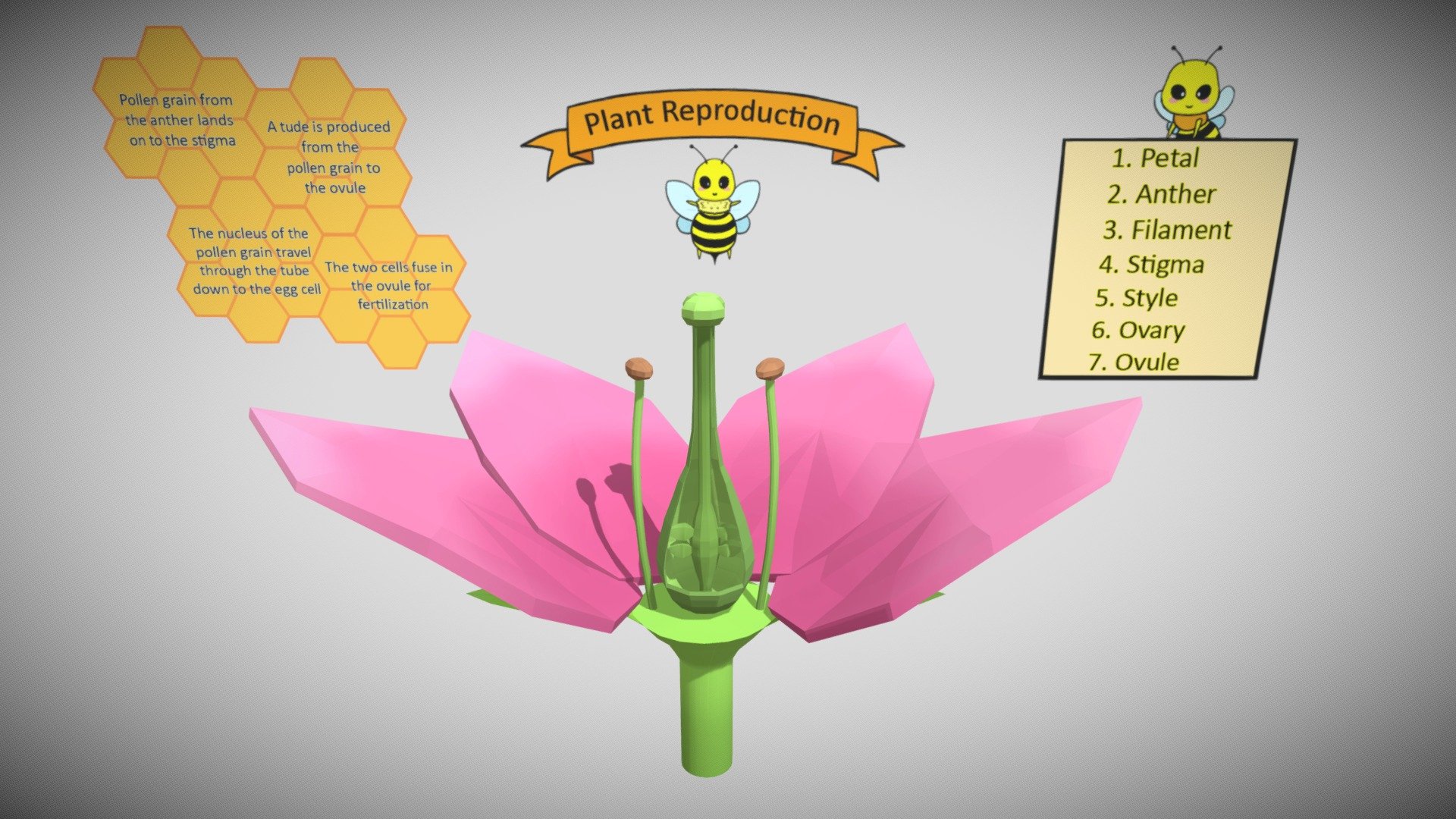 plant reproduction - 3D model by isparklekidz [945fb3a] - Sketchfab