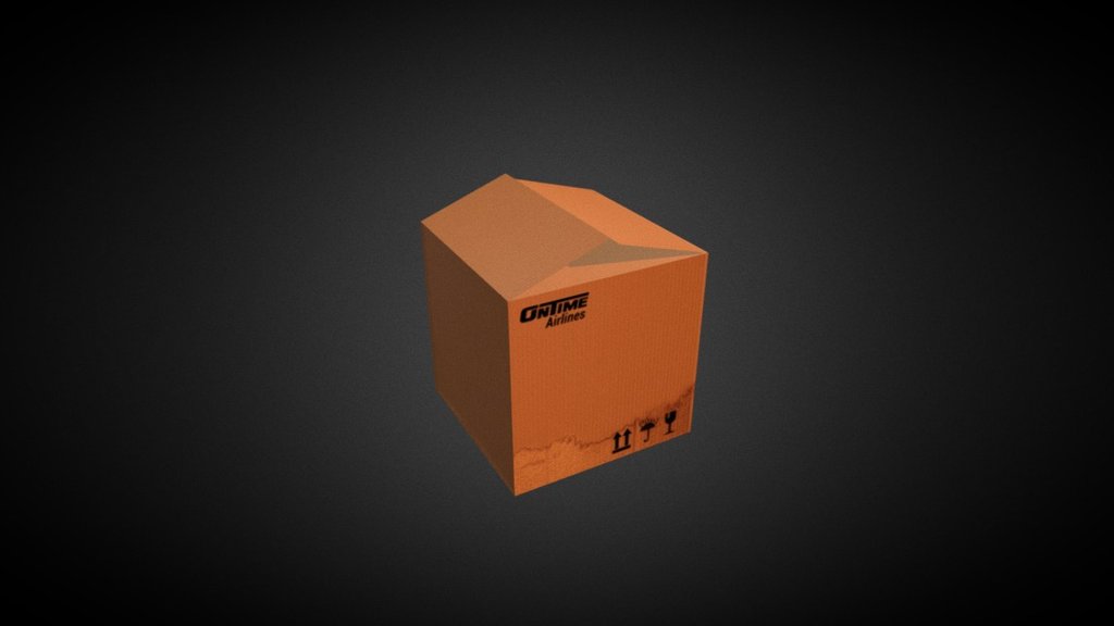 Game asset : Cardboard box - 3D model by CJXander [94601fe] - Sketchfab