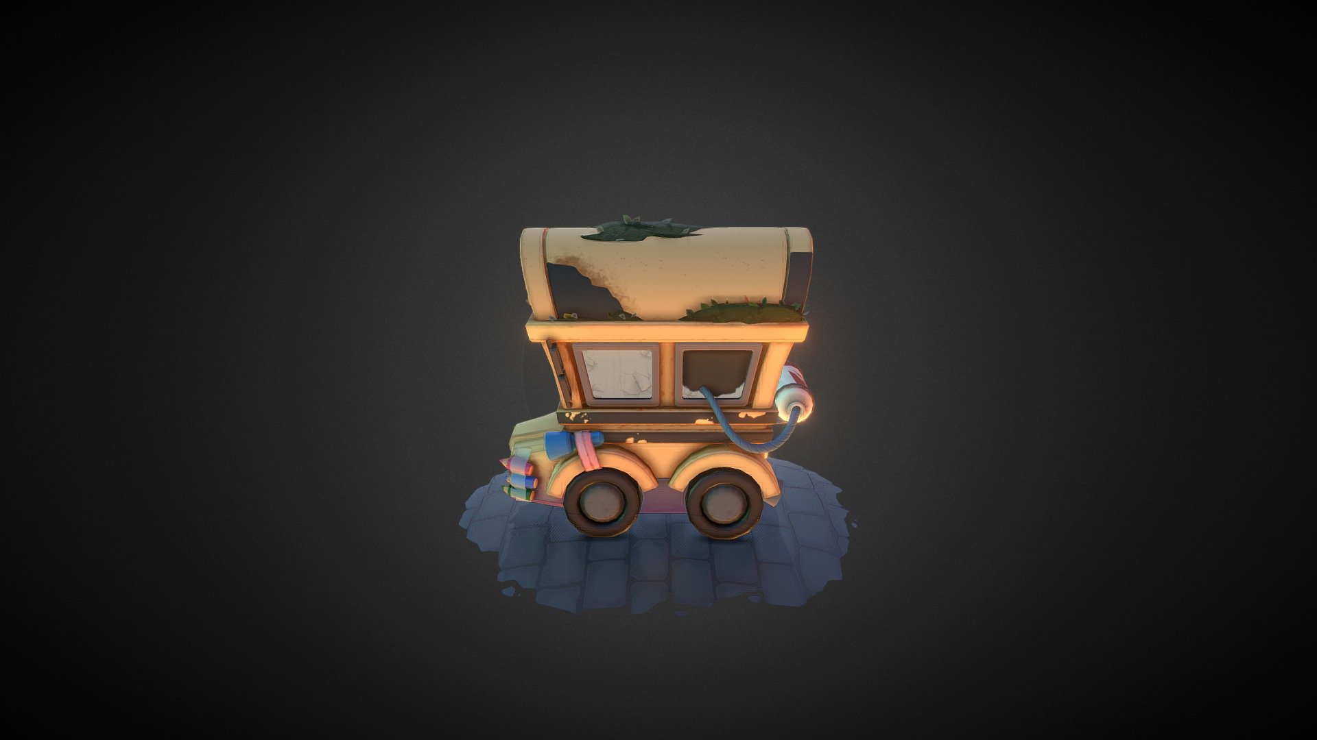 Post Apocalyptic Bus - 3D model by gomzcarla [9462c05] - Sketchfab