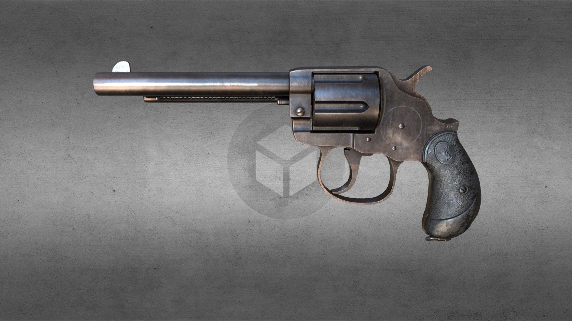 Worn Revolver - 3D model by TheCaboose [9464b8d] - Sketchfab
