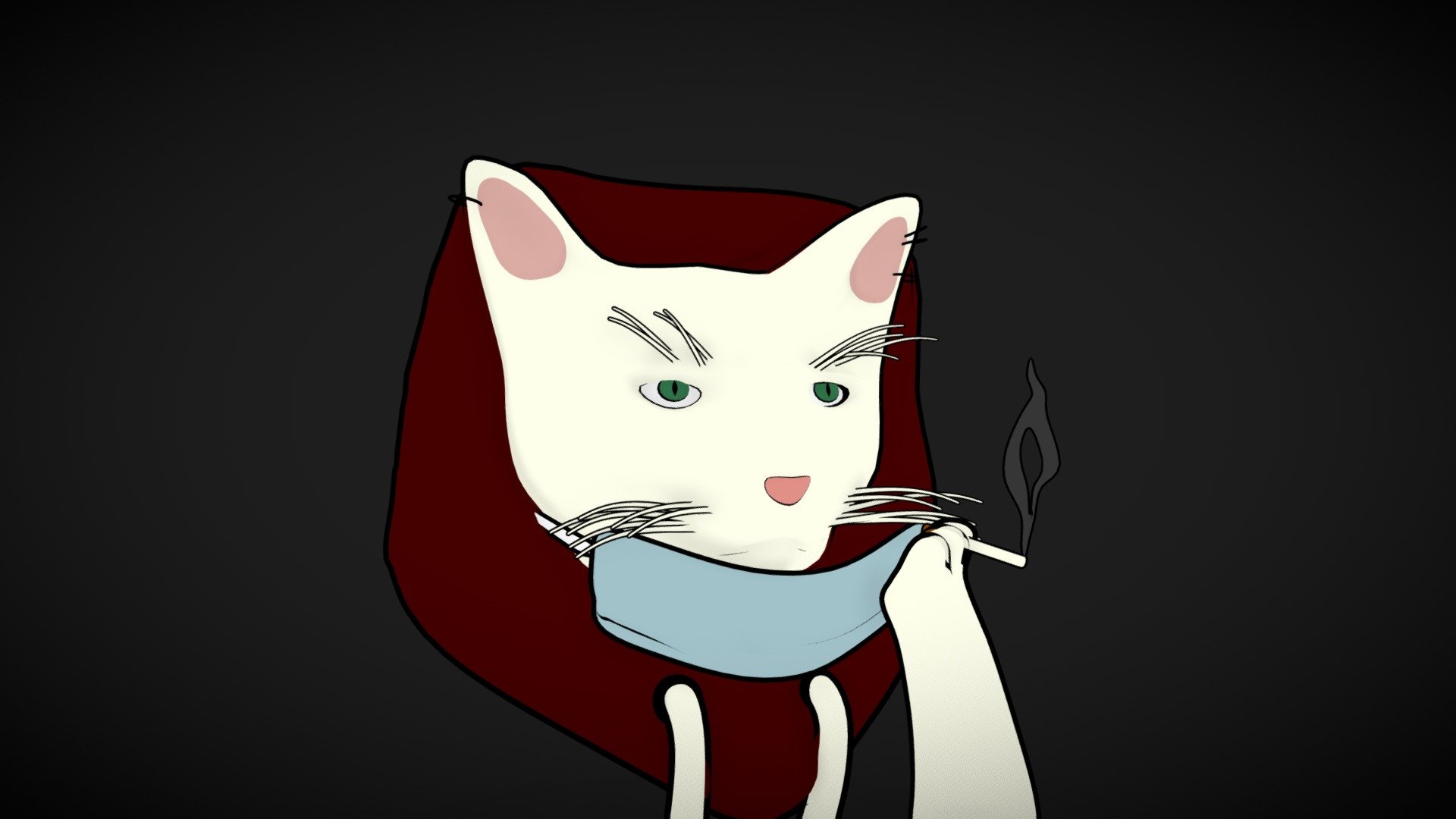 Covid-19 Cat - 3D model by siropedearte [94654c1] - Sketchfab
