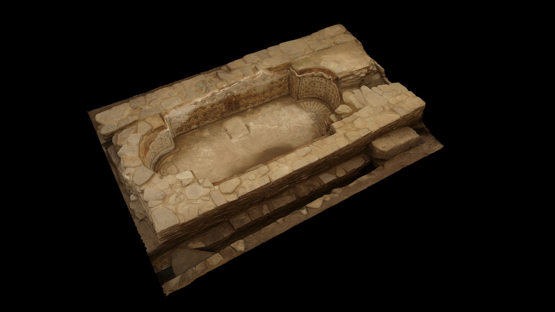 Piscina romana da praza de Sta María - 3D model by Catálogo ...