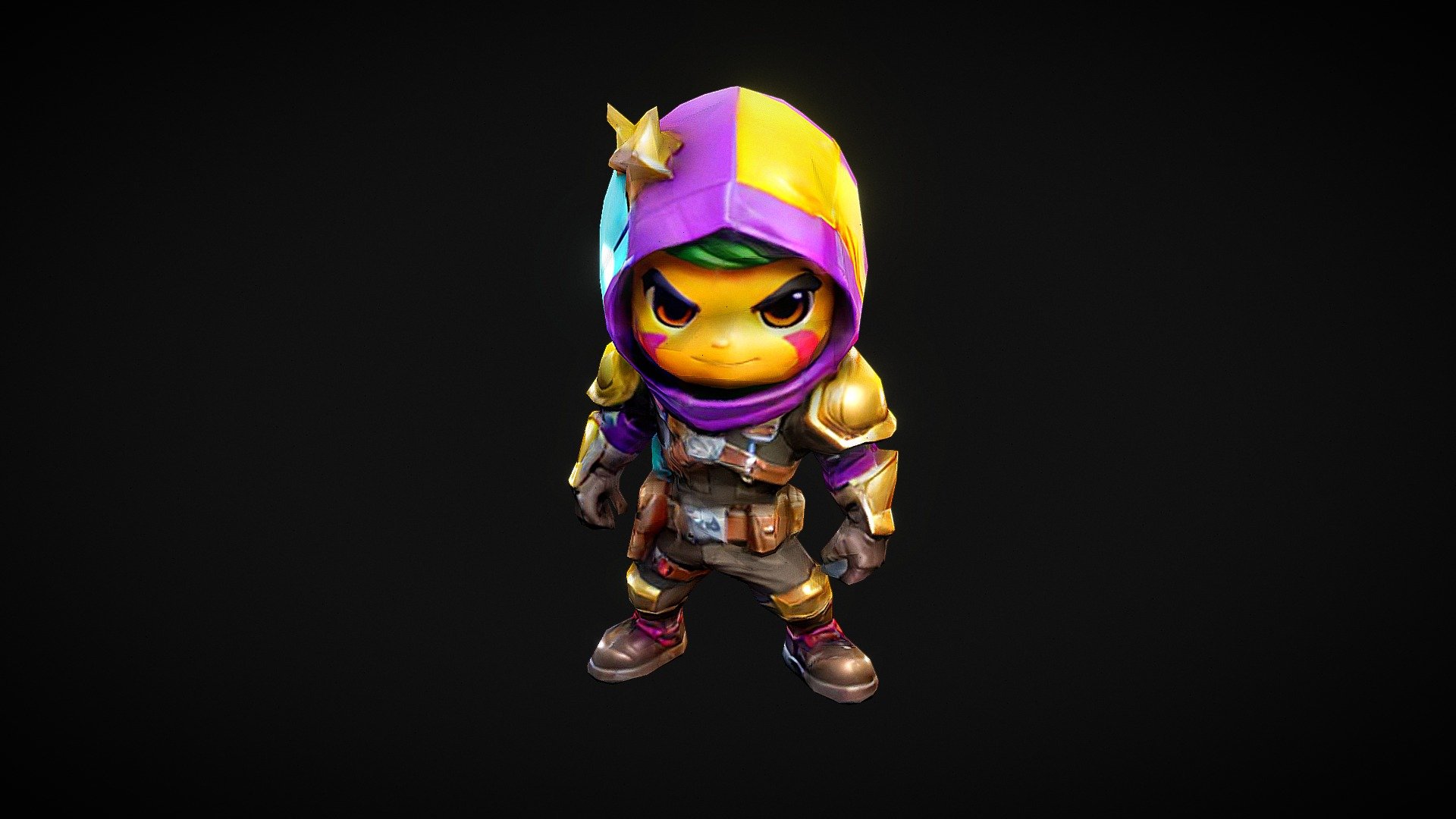 An Illustrated Example of an Angry Hero: - Download Free 3D model by ...