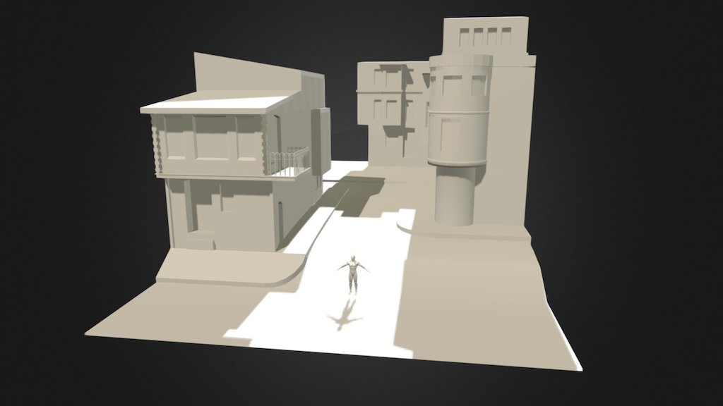 Game Prototype White Box 01 - 3D model by tarnmeta [9467d52] - Sketchfab