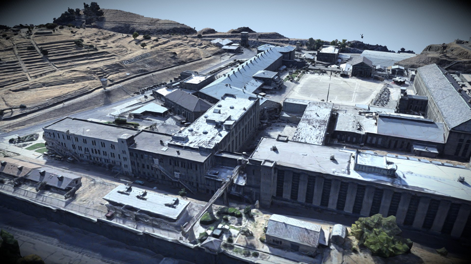 Folsom State Prison, California, USA - Download Free 3D model by Brian ...