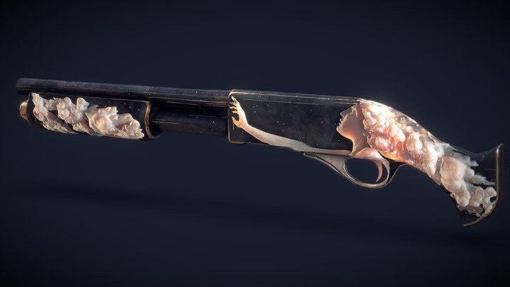Futuristic Sawed Off Shotgun