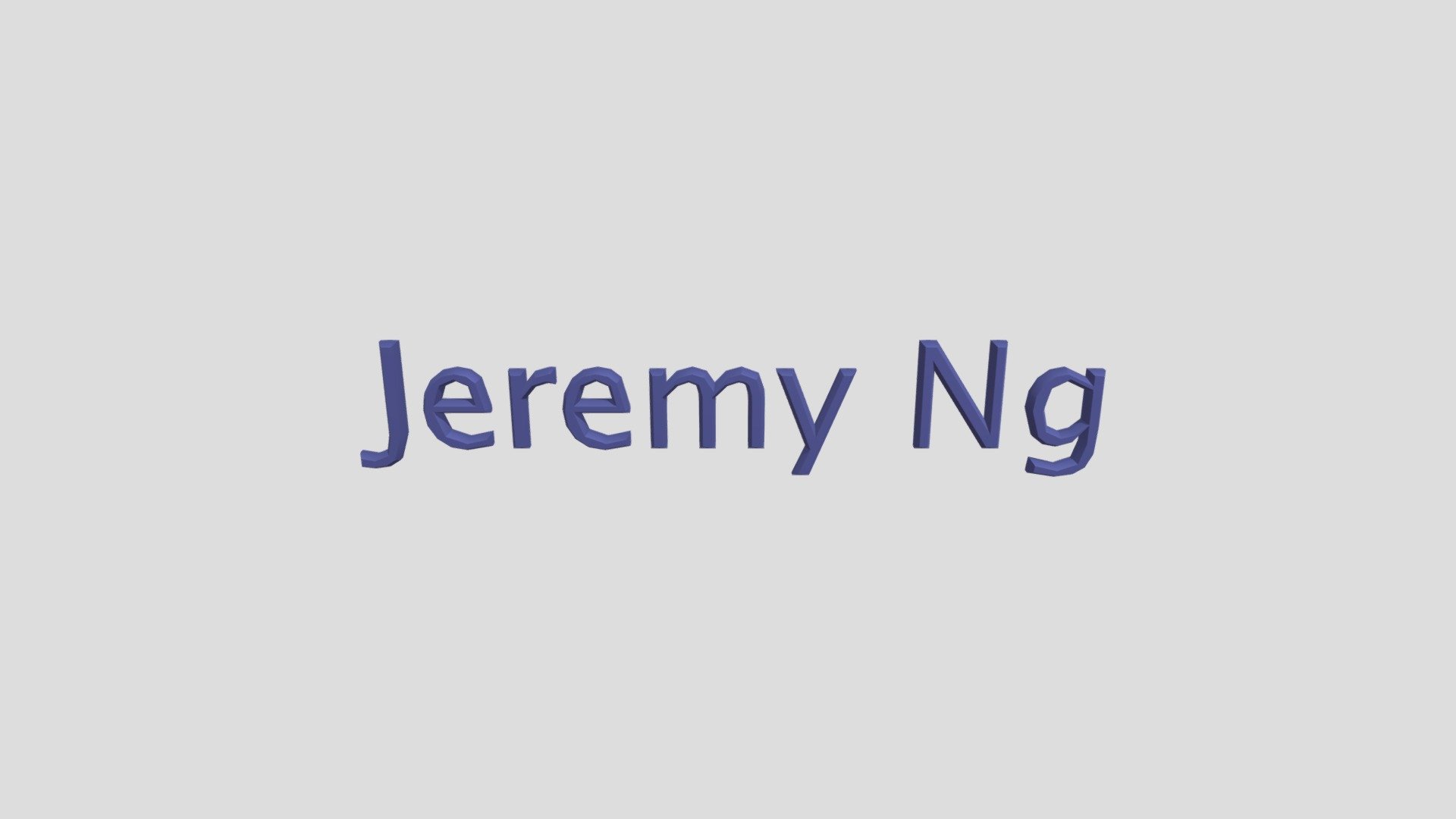 Jeremy's Signature - Download Free 3D model by ng105 [94691b4] - Sketchfab
