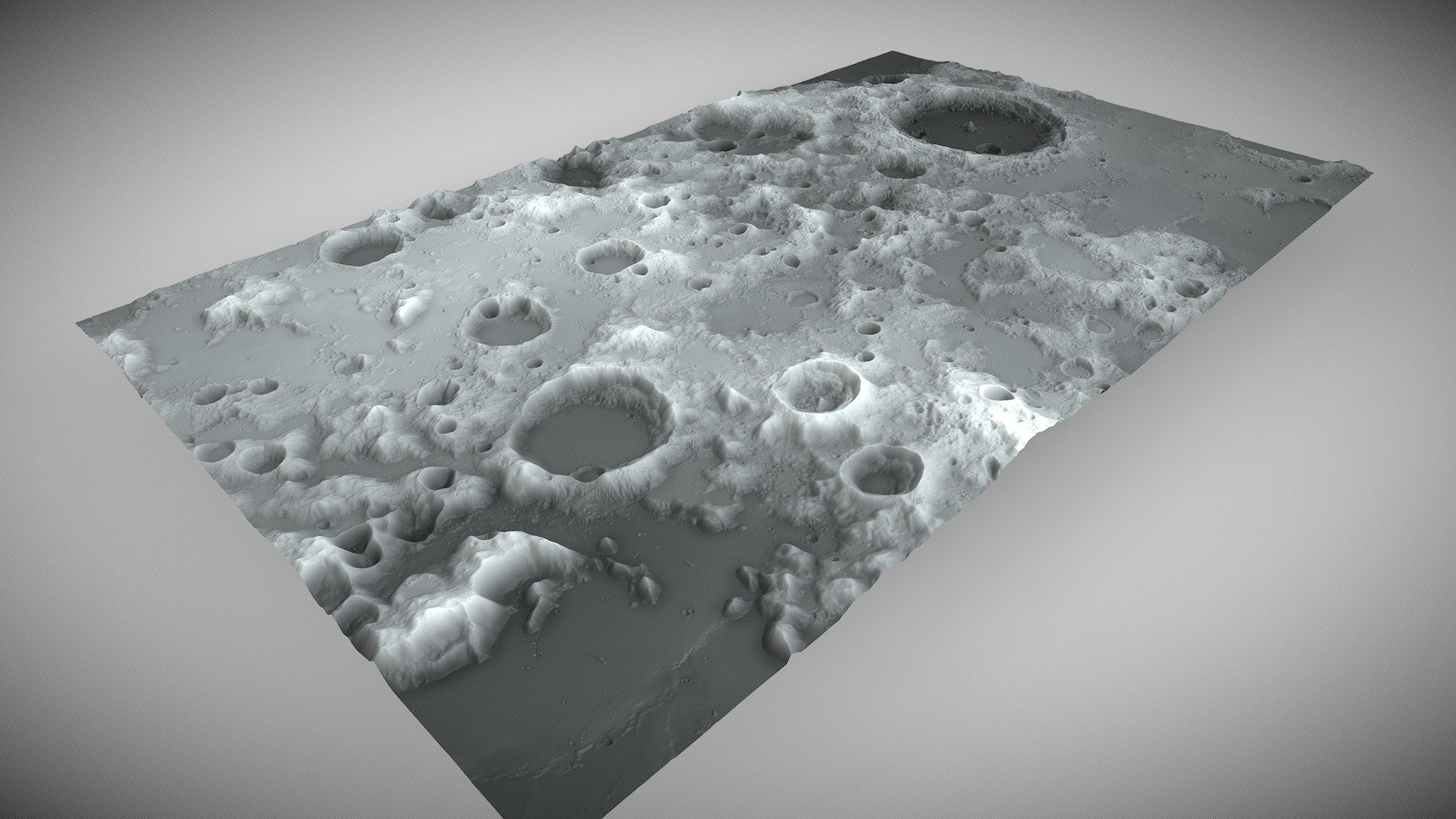 Luna Surface Topography - Download Free 3D model by GeoLan 3D ...