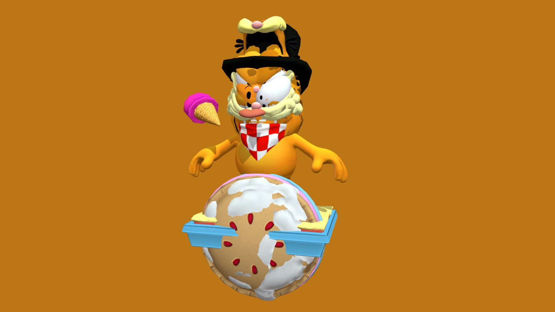 Garfield the Cat - Download Free 3D model by JadeandPals [946a9d2 ...