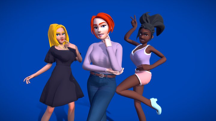 Hypercasual 3D models - Sketchfab