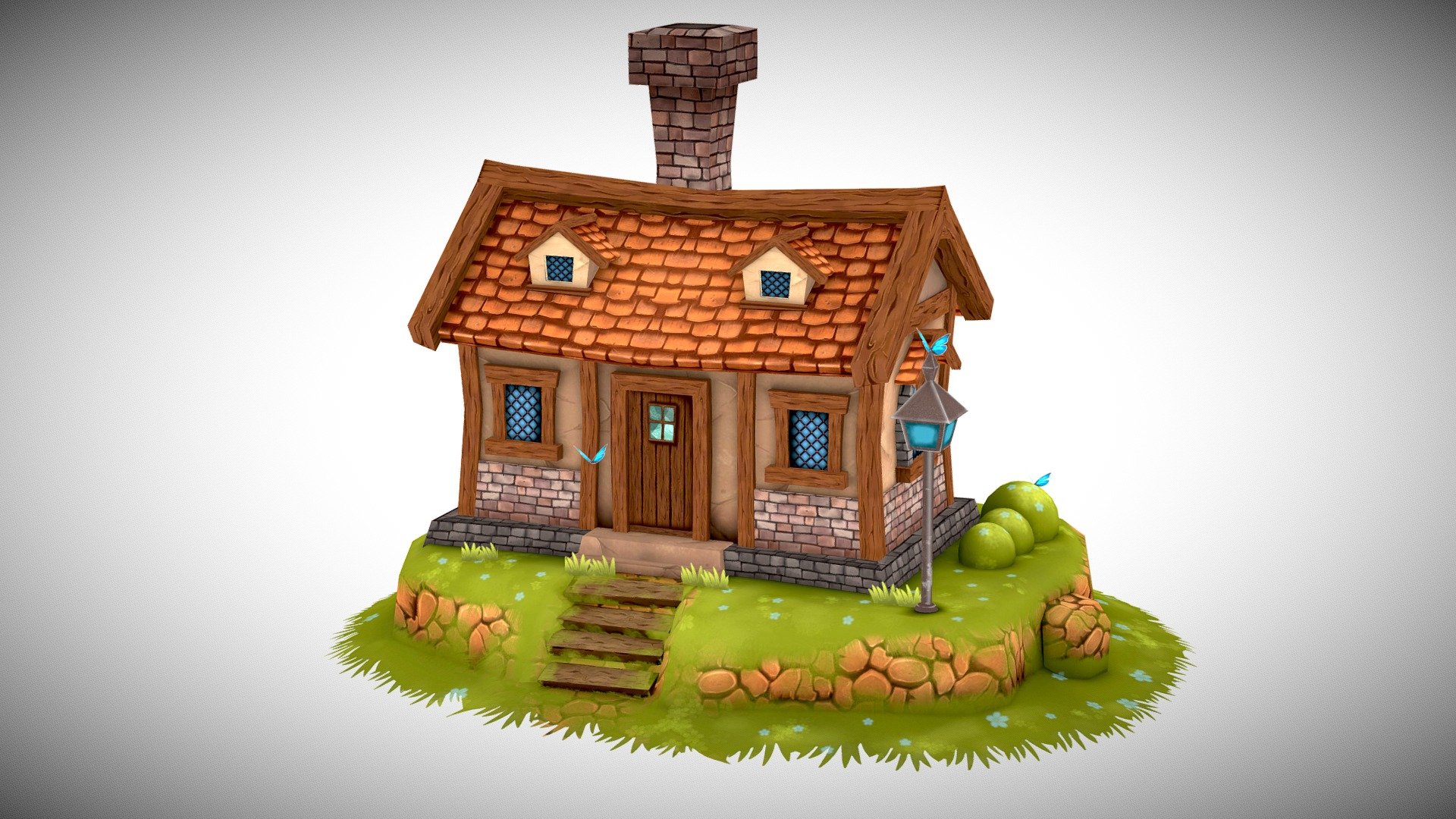 Stylized House - 3D model by falinoid [946c3fe] - Sketchfab