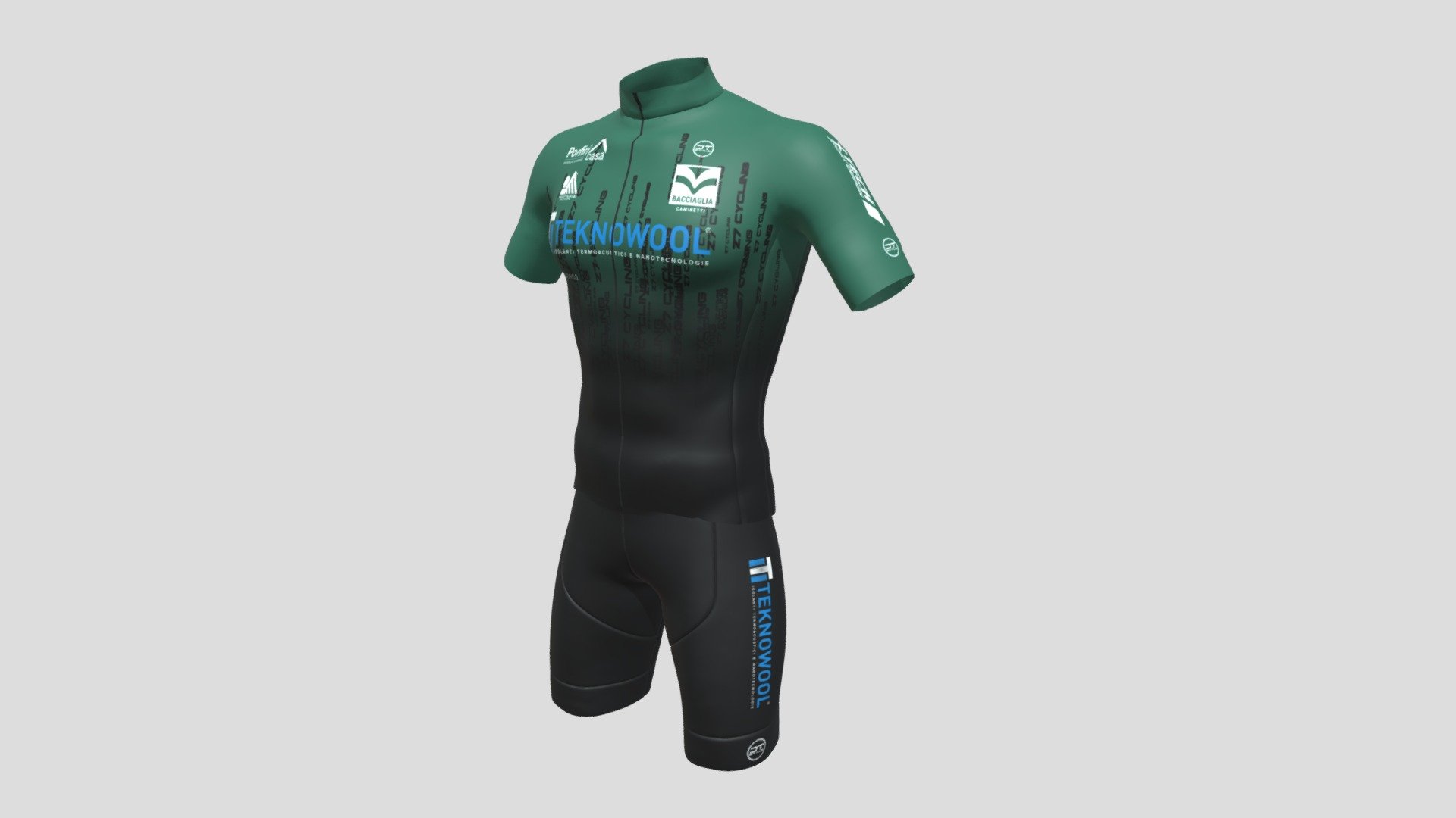 23-Z7 CYCLING-MATRIX verde-nero - Download Free 3D model by DT Style ...