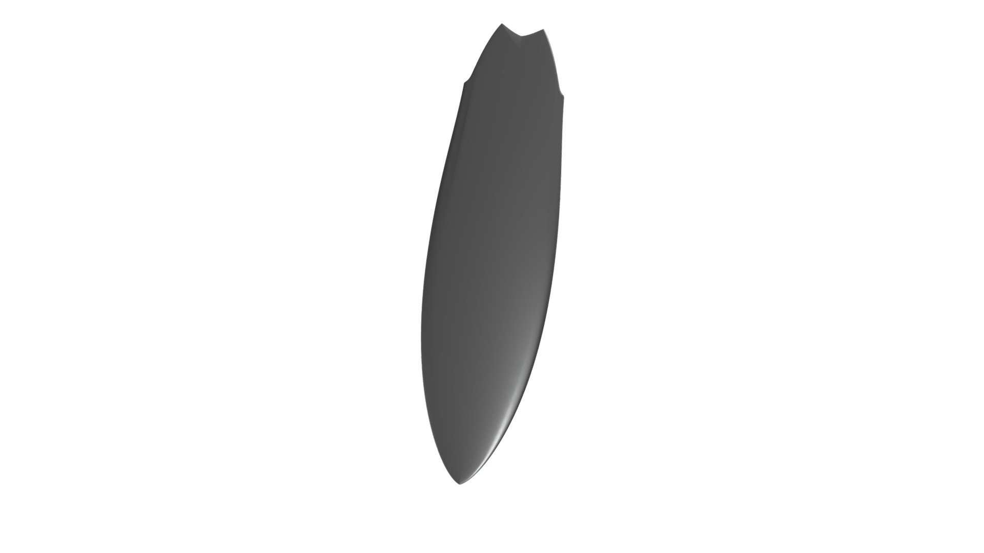5'7 x 16.5" x 2.4" Hyperfish Twin - 3D model by Chris Hardi ...