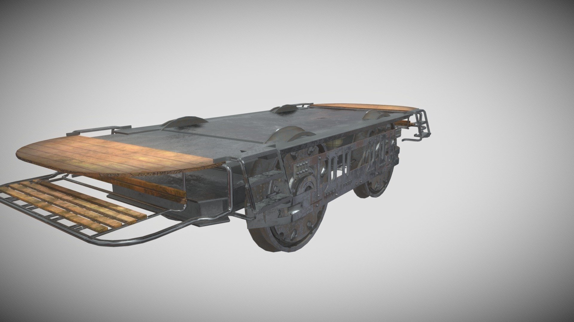 train wheels with pbr textures Low-poly 3D model - Buy Royalty Free 3D ...