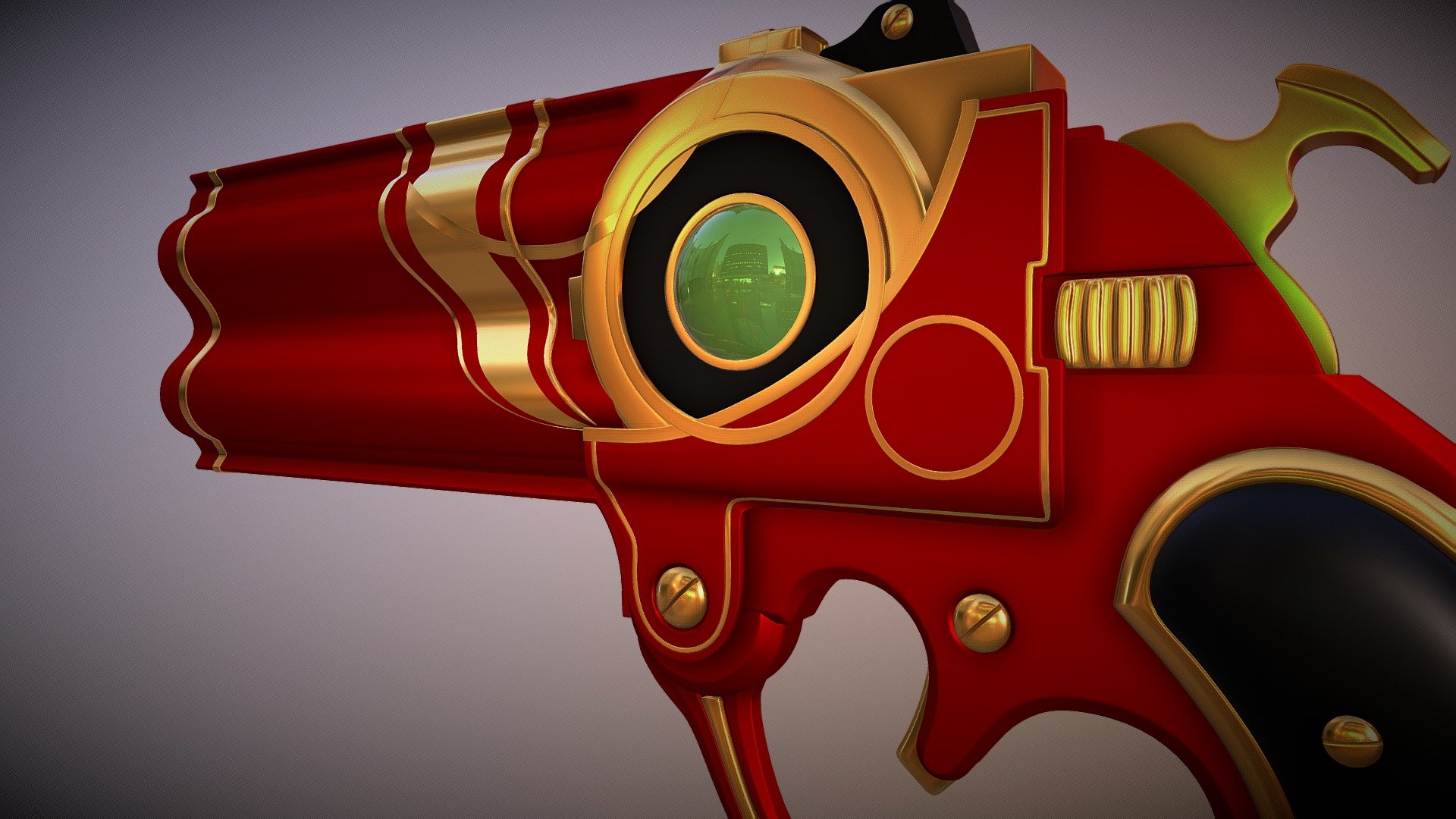 Bayonetta Gun - 3D model by Amitkumar (@cgamit786) [9471474] - Sketchfab