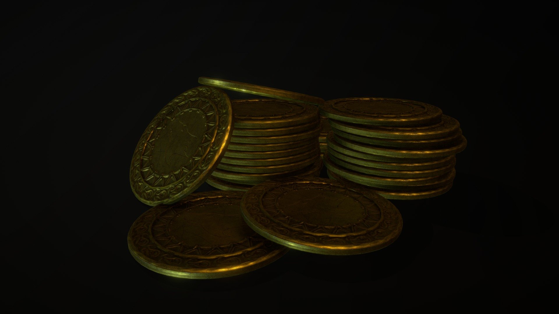 Wolf Coins - Download Free 3D model by HenryBoadle [9471bc9] - Sketchfab
