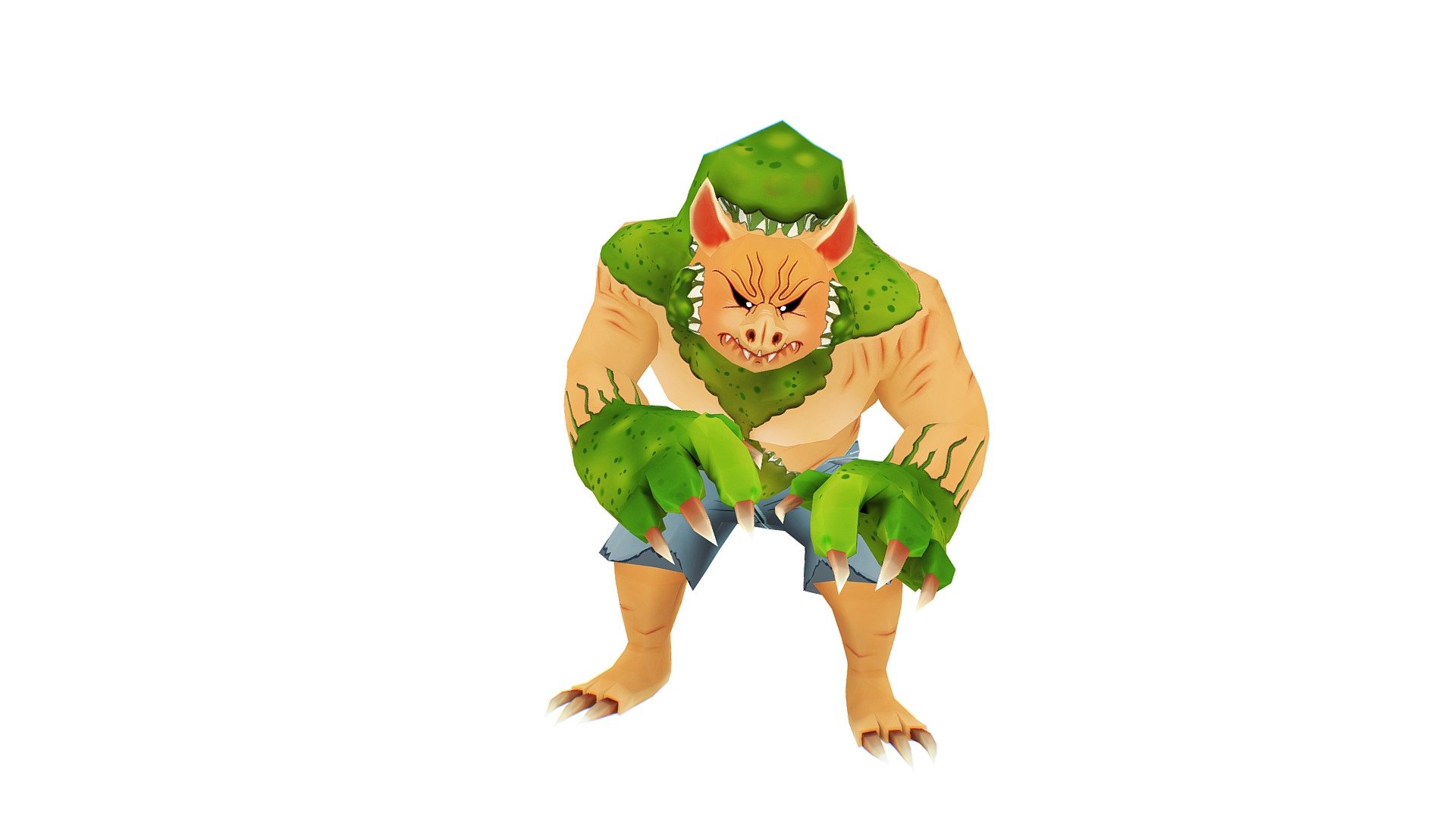 PigBroccoli monster - 3D model by Sumeet Arora (@ls.rightbrain ...