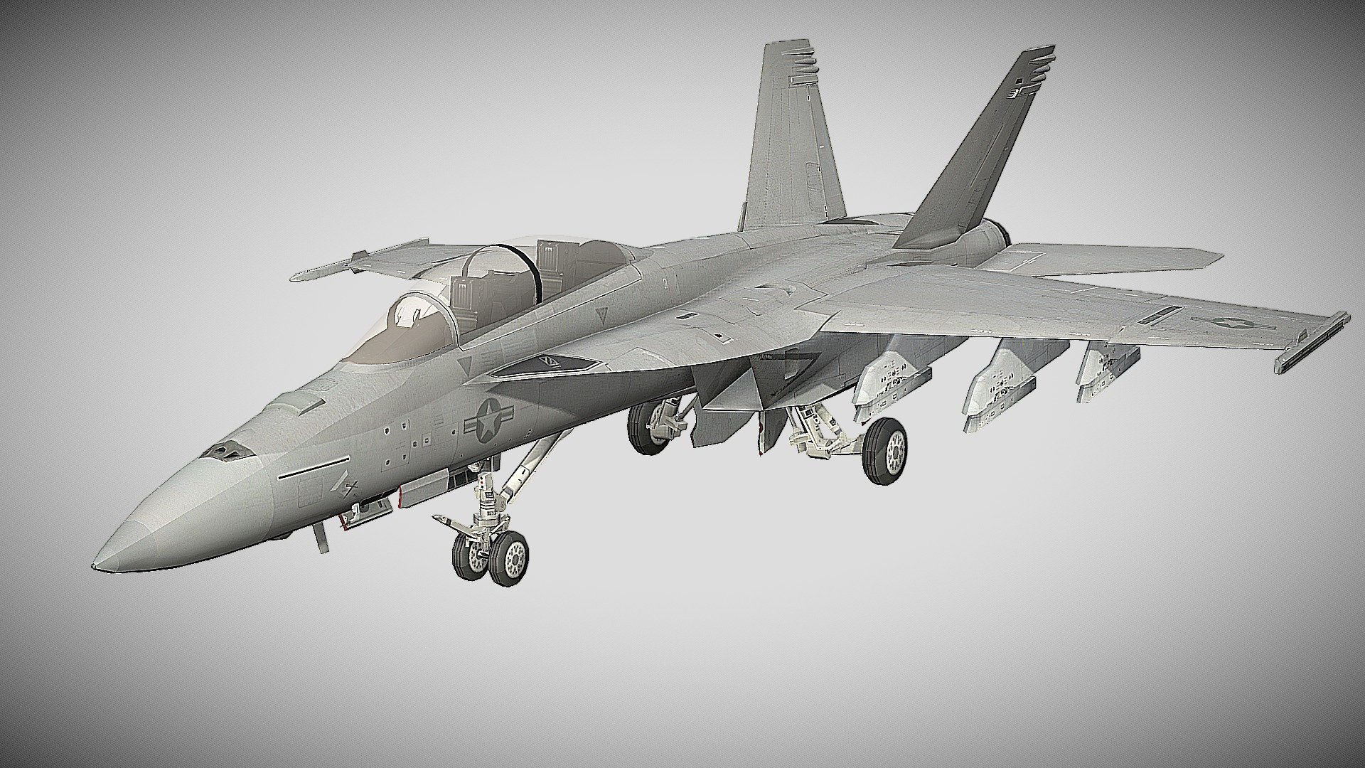 F/A-18F Super Hornet Render - Buy Royalty Free 3D model by ...