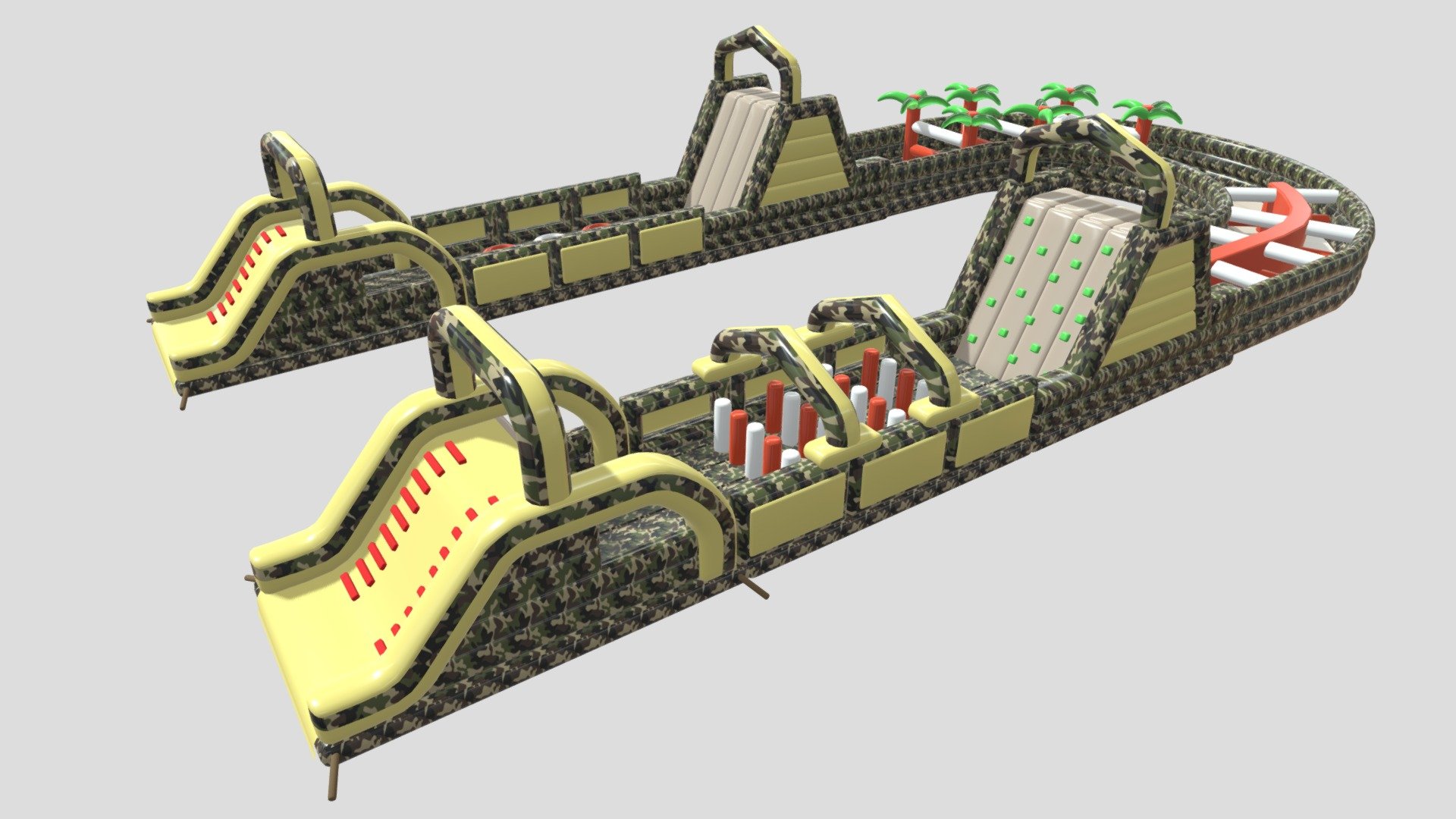 OBSTACLE BOUNCY INFLATABLE - 3D model by NBN3D (@nbngaming2020) [9474729] - Sketchfab